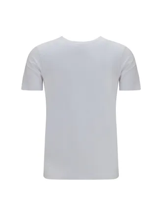 Maison Kitsun&eacute; Womens Cotton Logo T-Shirt White T-Shirts And Polos