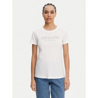 A|X Armani Exchange T-Shirt XW000387 AF10354 U0002 Wei&szlig; Regular Fit