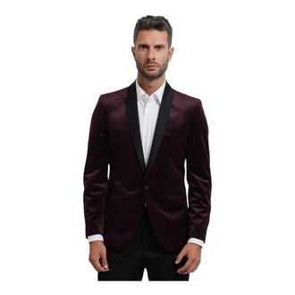 Mulish Einknopf-Smoking-Anzug - - Suits - Herren - Rot - 2XL