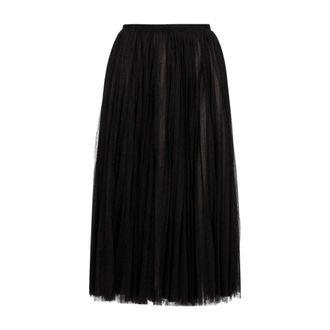 Philosophy di Lorenzo Serafini Plissierter T&uuml;ll-Midirock - - Skirts - Damen - Schwarzk - S