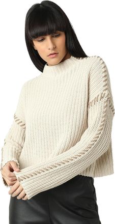 Vero Moda Vmnewcream Ls Funnelneck Pullover Boo