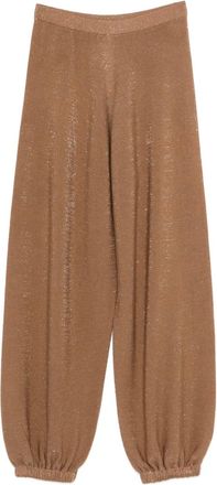 Fabiana Filippi elasticated-waistband trousers - Braun