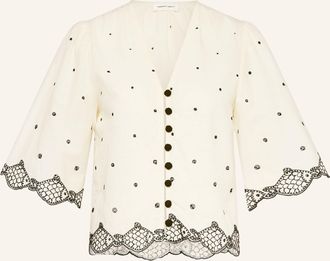 Fabienne Chapot Bluse Tylera Mit Stickereien weiss