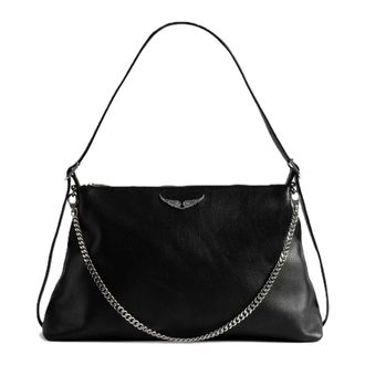 Zadig&Voltaire Femme, Sacs, Noir, Taille: ONE Size Jim Grained Leather Bag