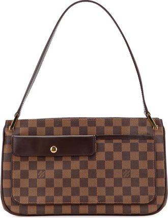 Louis Vuitton sac porté épaule Aubagne en toile Damier Ebène (2000-2010) - Marron
