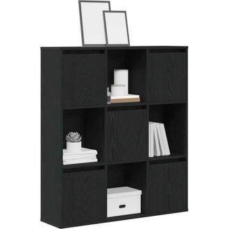 vidaXL Vidaxl - Biblioth&egrave;que ch&ecirc;ne noir 89x24x101,5 cm bois ding&eacute;nierie