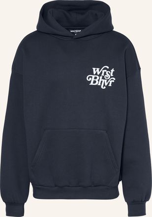 Worst Behavior Wrstbhvr Oversized-Hoodie Reen blau