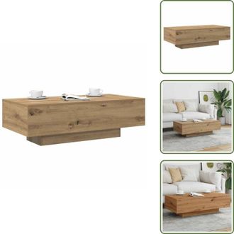 vidaXL Couchtisch Artisan-Eiche 100x49,5x31 cm Holzwerkstoff - Couchtisch - Couchtische - Beistelltisch - Sofatisch