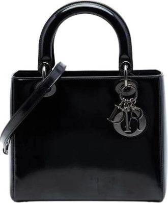 Dior Sac &agrave; main Lady doccasion - Femme - Pre-owned - Noir - Taille: ONE Size