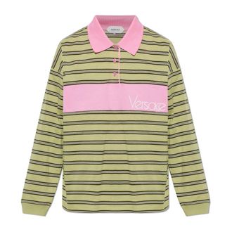 Versace Langarm-Poloshirt - - Tops - Damen - Gr&uuml;n - L