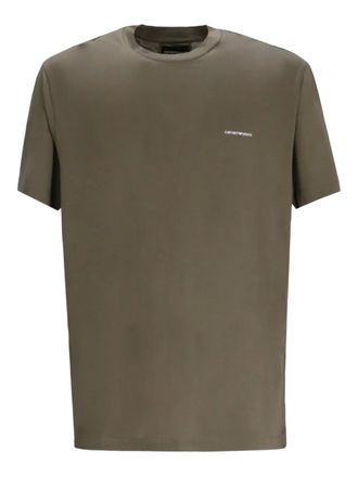 Emporio Armani t-shirt à logo imprimé - Vert