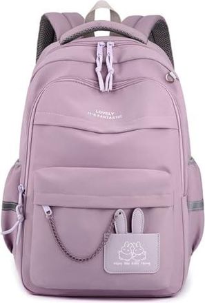 Generic Sac &agrave; dos d&eacute;cole pour filles, enfants, sac d&eacute;cole pour adolescents, filles, &eacute;tudiants, sac &agrave; dos pour gar&ccedil;ons pour l&eacute;cole secondaire, violet, A