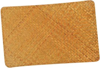 SOLUSTRE Seegras Tischset Platzdeckchen in Hellorange Handgewebt Hitzebeständig Und Kratzschützend Dekorativ Für Esstisch Als Kaffeetassen-untersetzer Und Küch