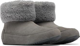 Sorel SOREL GO - STUMPTOWN BOOTIE Hausschuhe Stiefel für Damen, Grau (Quarry x Grill), 39 EU