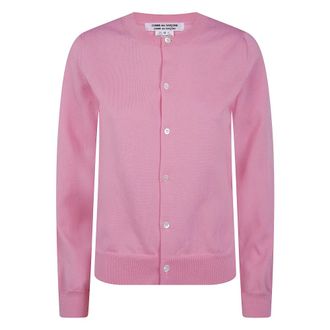 Comme Des Gar&ccedil;ons Klassische Strickjacke - - Knitwear - Damen - Rosa - M
