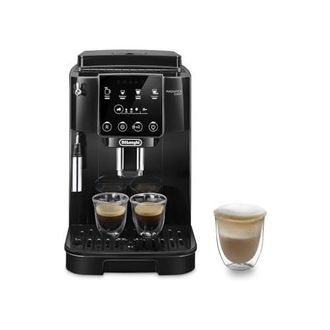 DeLonghi Magnifica Start ECAM220.21.BG, Kaffeevollautomat mit Manuellem Milchaufsch&auml;umer, Bean-to-Cup Espressomaschine mit 4 One-Touch-Rezepten, Soft-Touch-Bed
