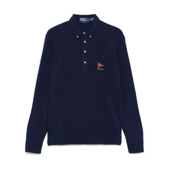 Polo Ralph Lauren Blauer Baumwoll Langarm Pullover - - Tops - Herren - Blau - L
