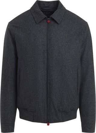 Kiton Homme, Vestes, Gris, Taille: L Bomber Jacket