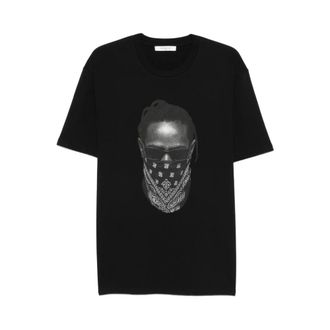 Ih Nom Uh Nit Mask Print T-shirt - - Tops - Herren - Schwarzk - XL
