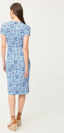 Olsen Midikleid Jerseykleid mit Allover-Dessin