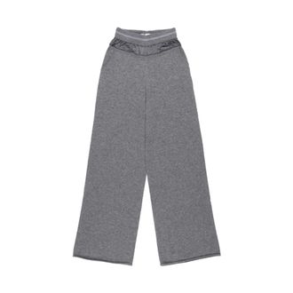 Nenette Femme, Pantalons, Gris, Taille: 40 FR Wide Pantalons