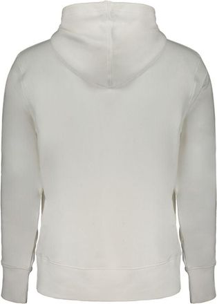 Calvin Klein Logo Cotton Hoodie - White