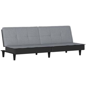 vidaXL Schlafsofa Hellgrau Stoff Vidaxl