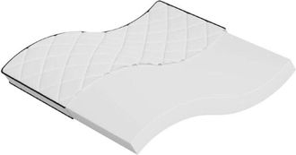 vidaXL Matratze Schaumstoff Mittelweich 180x200 cm Vidaxl