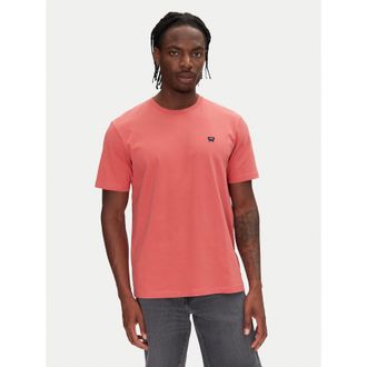 Wrangler T-Shirt Sign Off 112362687 Rot Regular Fit