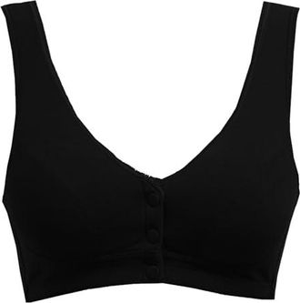 Generic Soutien-gorge push-up sans couture pour femme avec bouton sur le devant 2026, Noir, 3XL