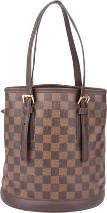 Louis Vuitton Crossbody Bags - Louis Vuitton Damier Ebene Monogram Bucket Bag PM - Gr. unisize - in Braun - für Damen