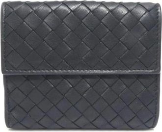 Bottega Veneta unisex, Pre-owned, Noir, Taille: ONE Size Portefeuille en tissu Pre-owned