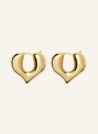 Missoma Missoma Creolen Molten Heart Medium Hoop Earrings By Glambou gold