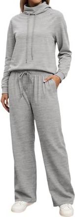 Generic Surv&ecirc;tement Femme Ensemble 2 Pi&egrave;ce Jogging Suit Sport D&eacute;contract&eacute; Ensemble Jogging Couleur Unie Sportswear f18