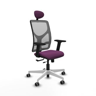 Piqueras y Crespo Schreibtischstuhl, verstellbare Armlehnen, h&ouml;henverstellbare Lendenwirbelst&uuml;tze und festes Kopfteil, ausgestattet mit Syncro/Traslack und Schneidescha