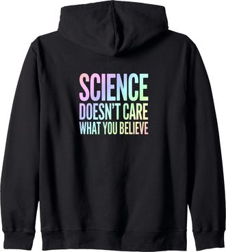 Mapanoli Design Science Doesnt Care What You Believe Bold Statement Kapuzenjacke