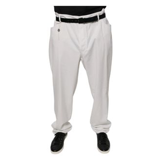 Brunello Cucinelli Homme, Pantalons, Blanc, Taille: 7XL Pantalon de ville