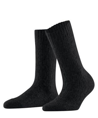 Falke Brick Wall W So alpaga Laine Unies Chaussettes, Noir Black 3000, 35-38 Femme