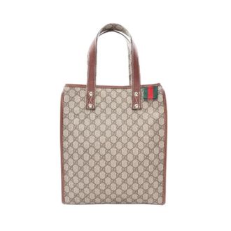 Gucci Sac cabas en toile enduite GG Plus PVC et cuir Pre-owned - Femme - Pre-owned - Beige - Taille: ONE Size