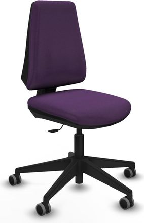 Piqueras y Crespo Elche B&uuml;rostuhl, Violett, ohne Armlehnen, ausgestattet mit Permanentkontakt und Schneideschaum, 65 mm Rollen, Parkett, Violett