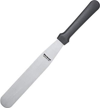 Westmark Profi-Streichpalette/Konditorenmesser, Gerade, Flexibel, Klingenmaß: 3 x 18 cm, Länge: 30 cm, Rostfreier Edelstahl/Kunststoff, Master Line, Schwarz/Si