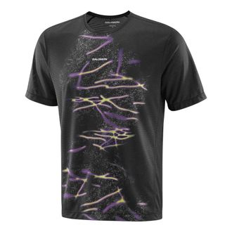 Salomon Core T-Shirt f&uuml;r Herren, Regul&auml;r, kurz&auml;rmlig (Schwarz)