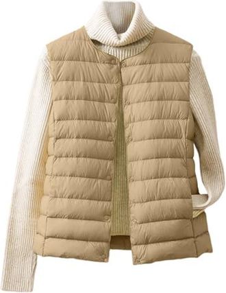 Generic Gilet Sans Manches Femme Doudoune Blouson Fourrure Manches Capuche Mode Manteaux Chaud Laine Manche Hiver Femme Blousons Longue Moumoute &Agrave; Gilet Mante