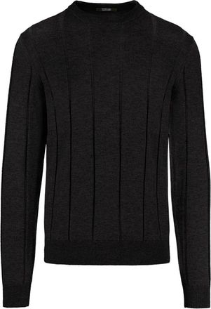 Bomboogie Homme, Pulls, Noir, Taille: 2XL Pull ras du cou en laine et cachemire
