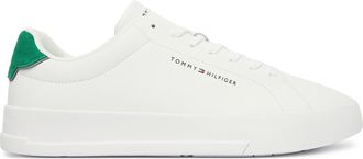 Tommy Hilfiger Sneakers Tommy Hilfiger Th Court Lth Detail Ess FM0FM05367 Wei&szlig;