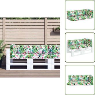 vidaXL Coussins de palette lot de 3 multicolore tissu Oxford - Coussins Exterieurs - Coussins Patio - Cushions D&eacute;coratifs - Coussins Design - Mobilier De