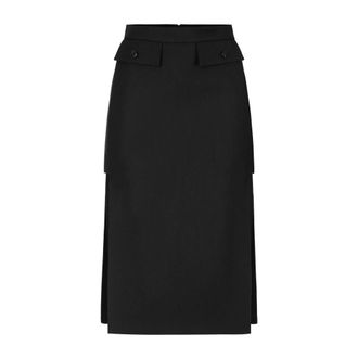 Elisabetta Franchi Cool Wool Rock - - Skirts - Damen - Schwarzk - L