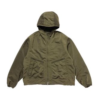 Beams Plus Garment Dye Hood Blouson - - Jackets - Herren - Gr&uuml;n - XL