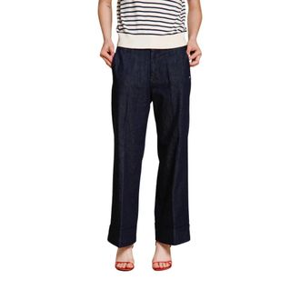 Mason's Femme, Jeans, Bleu, Taille: 34 FR Pantalon Chino Court New York Studio City