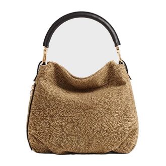 Borbonese Petit sac hobo Bice - Femme - Sacs - Beige - Taille: ONE Size